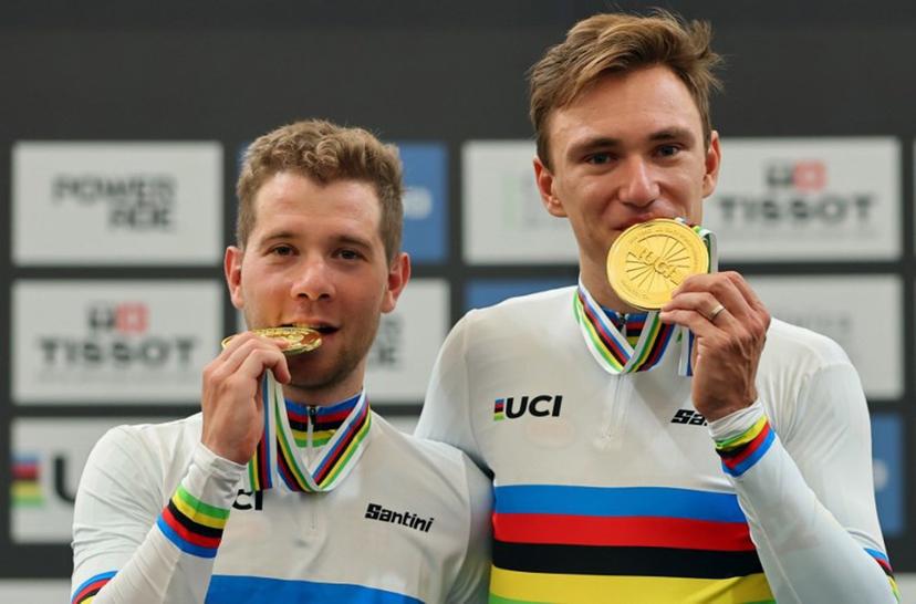 Zesdaagse van Rotterdam - Wereldkampioenen Fabio Van den Bossche en Lindsay De Vylder zijn ...